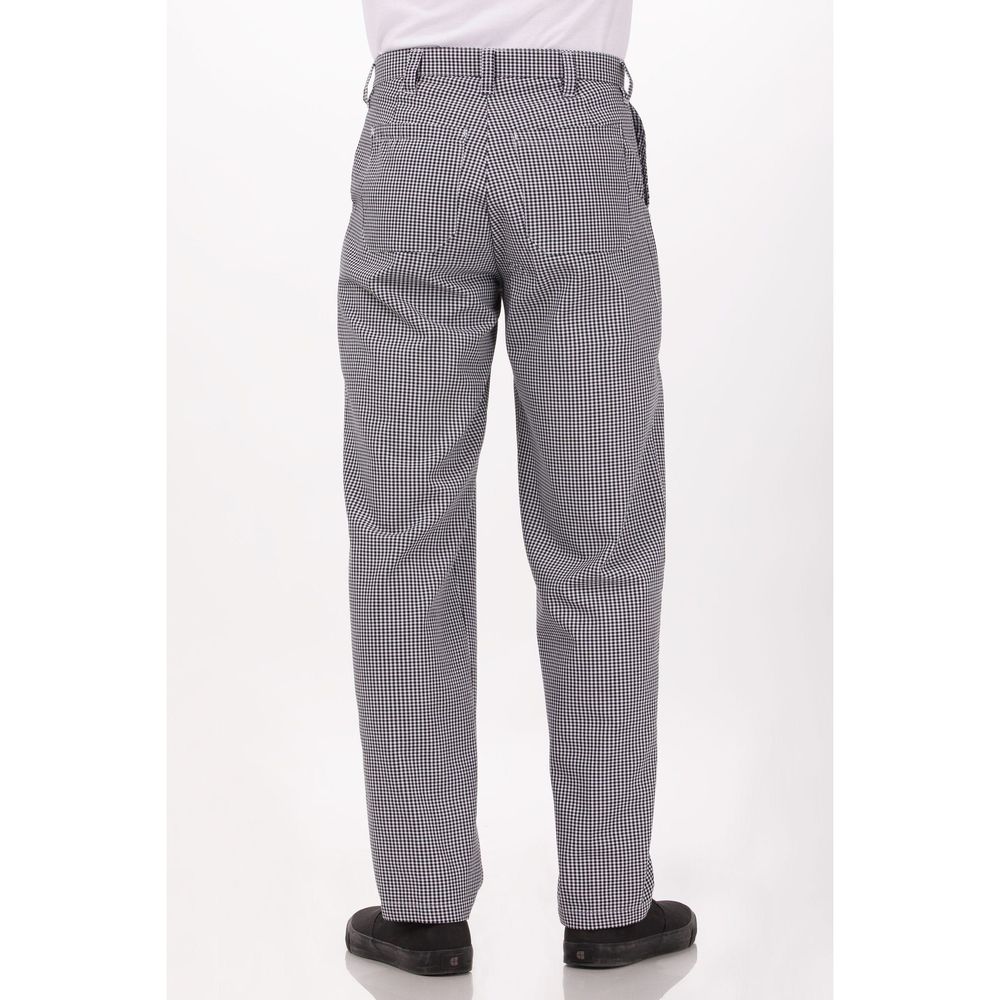 Chef Works Black and White Essential Check Classic Fit Basic Chef Pant ...