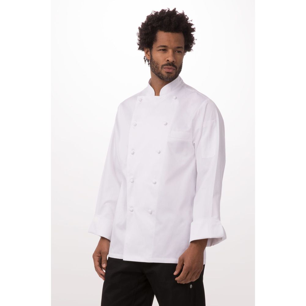 Chef Works White Modern Fit Madrid Premium Cotton Chef Coat for Unisex ...