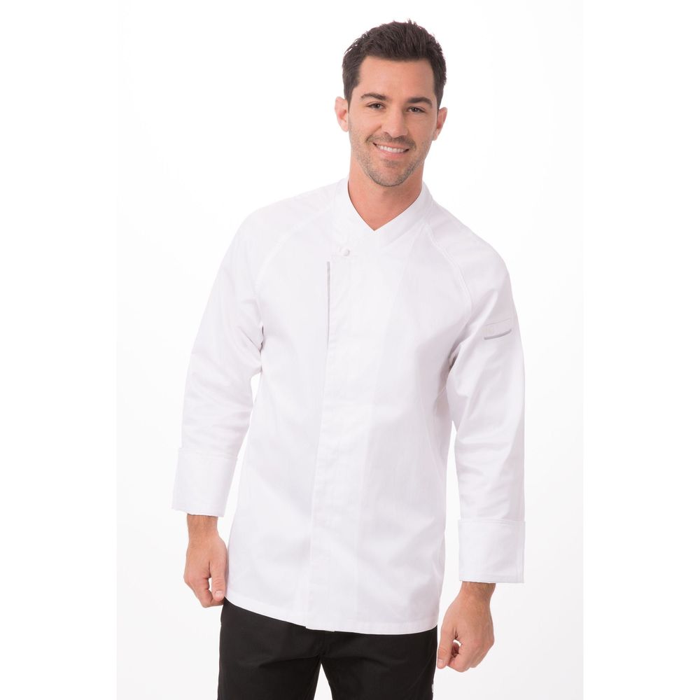Chef Works White Modern Fit Trieste Premium Cotton Chef Coat for Unisex ...