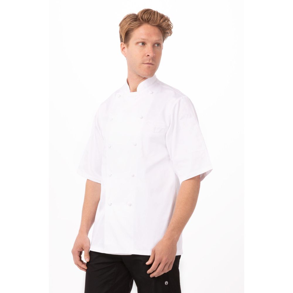 Chef Works White Modern Fit Capri Premium Cotton Chef Coat for Unisex ...