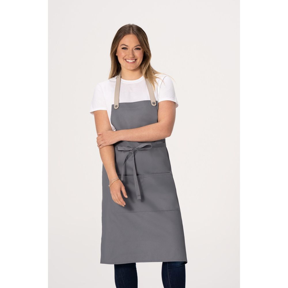 Chef Works Grey Frisco Snap Butcher Apron