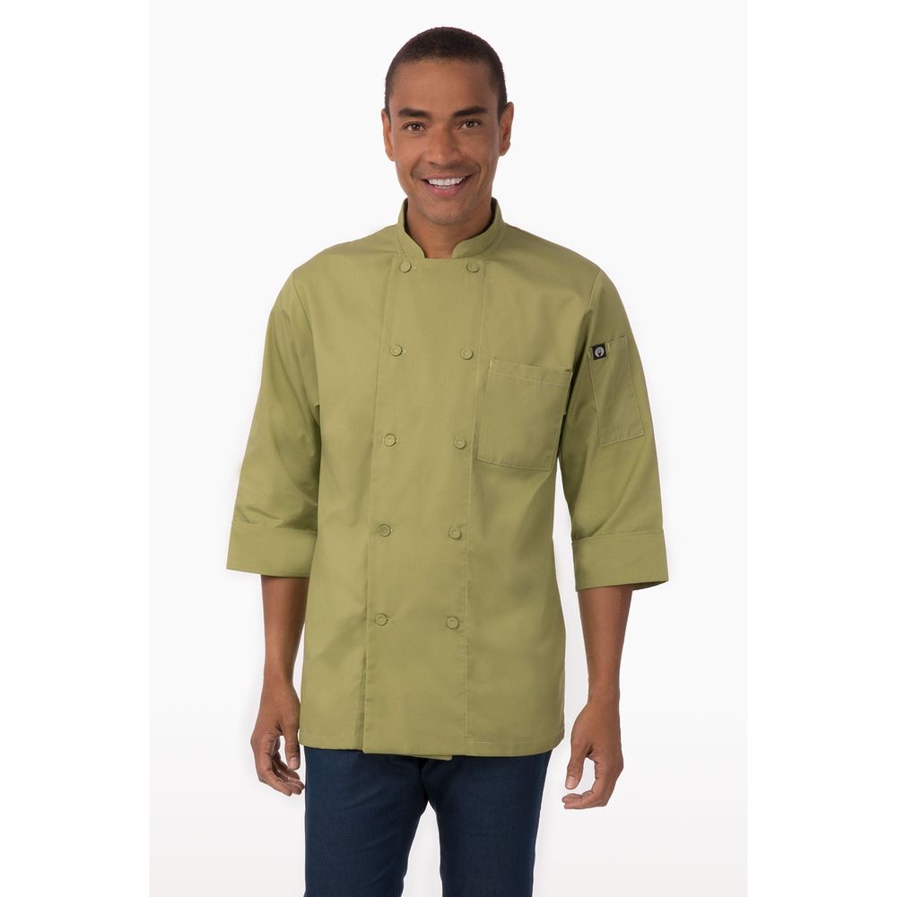 Chef Works Lime Extra Large Classic Fit Morocco Chef Coat for Unisex