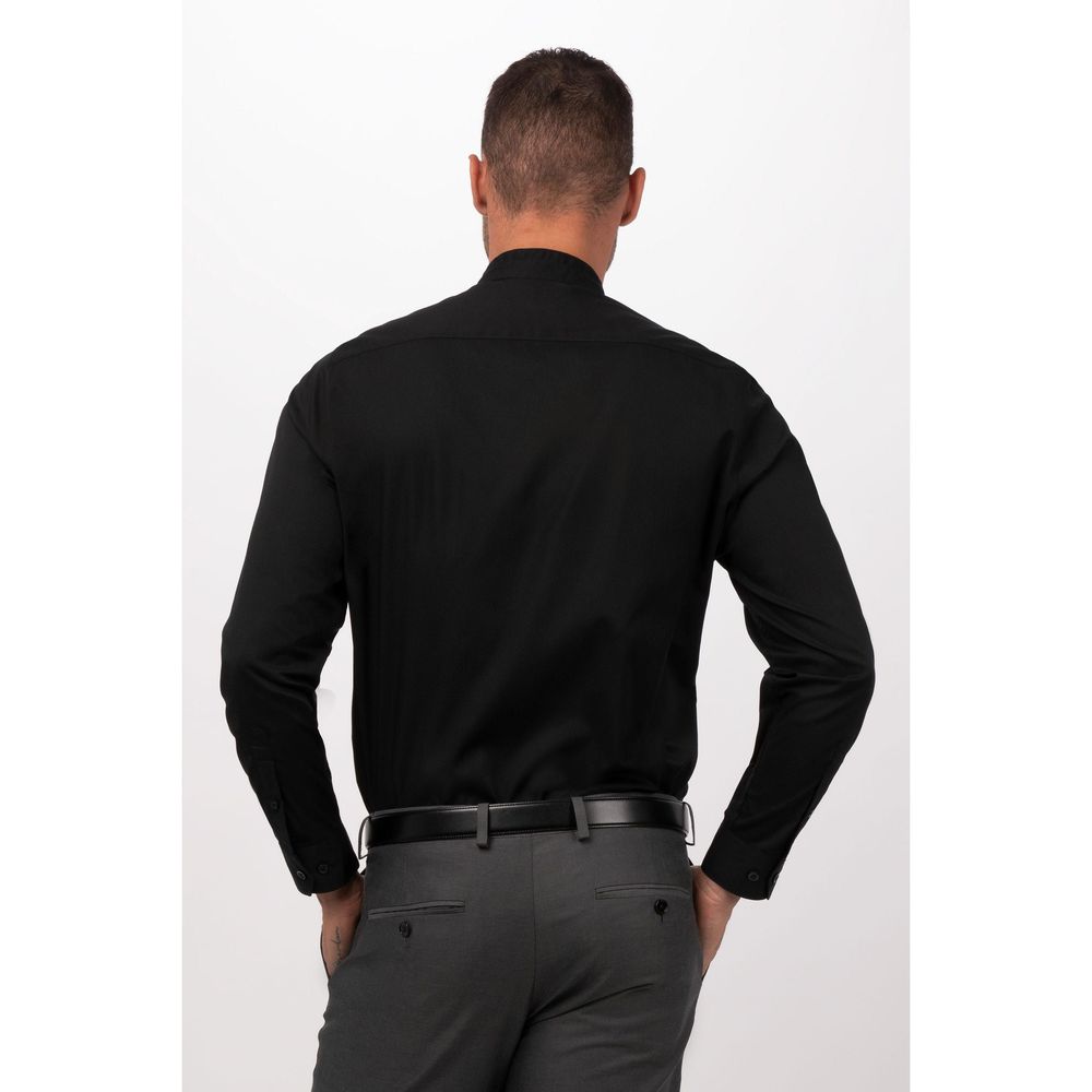 Chef Works Black Extra Large Modern Fit Formel Shirt for Men