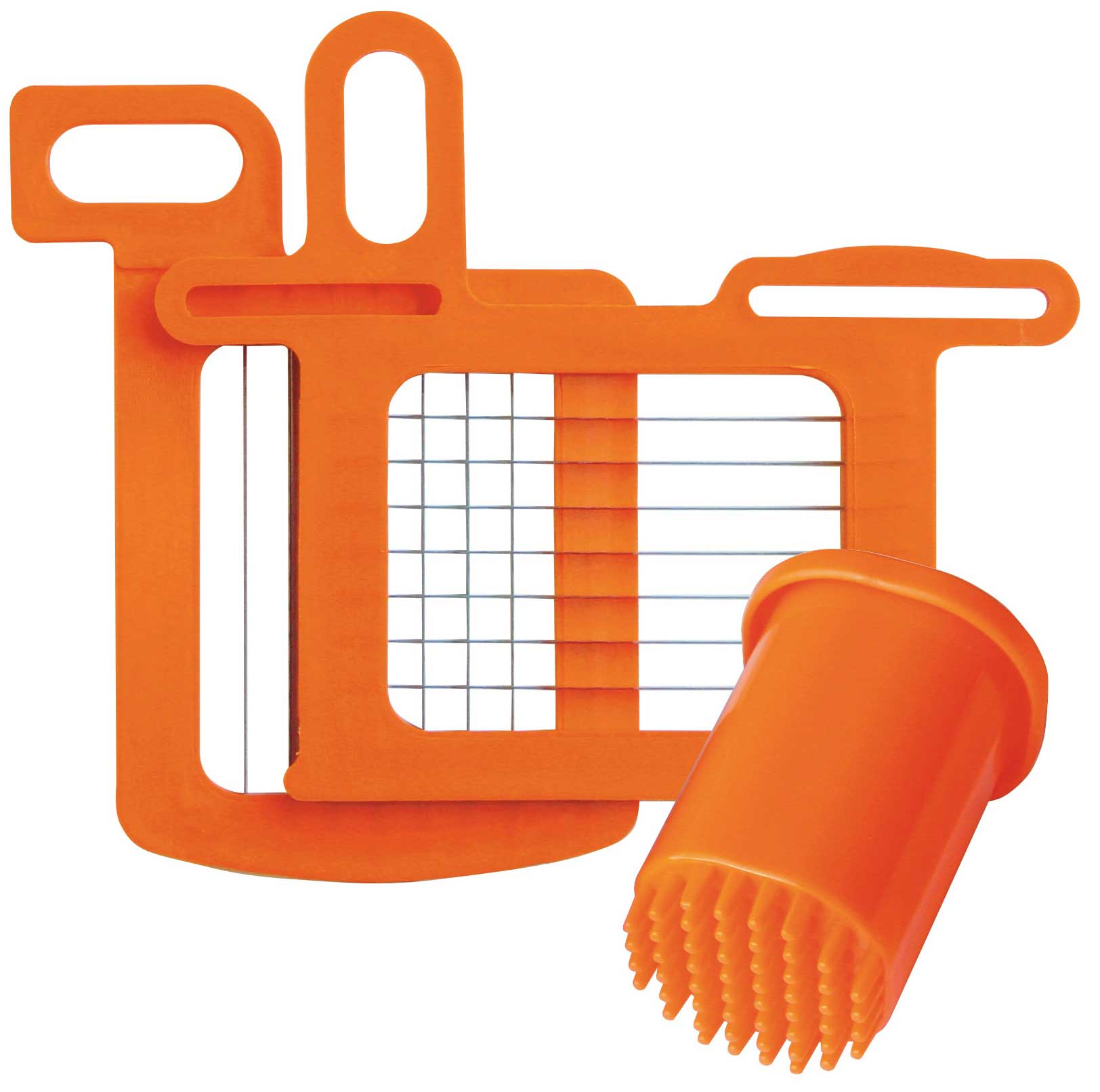 Dynamic Orange Grid Set with Pusher for Dynacube Manual Dicer, 1/4 x 1/ ...