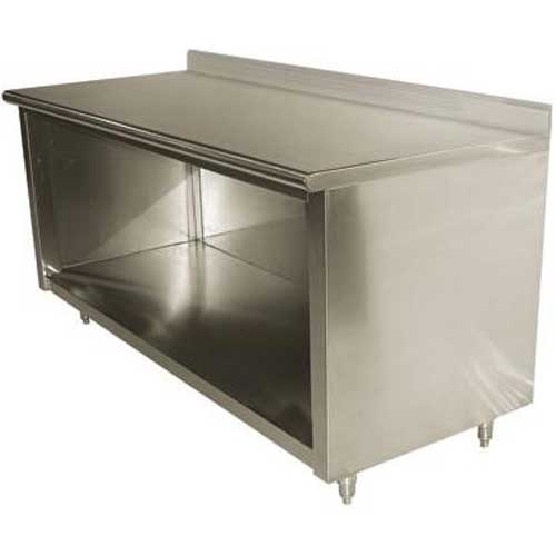 Stainless Steel 5 inch Splash Enclosed Base Work Table - Open Base ...