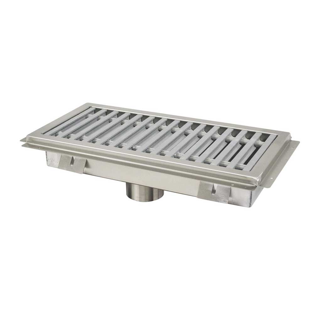 Stainless Steel Floor Trough,12 x 72 x 4 inch.