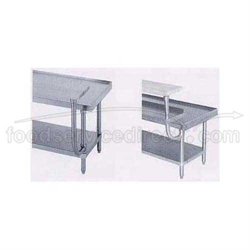 Super Saver Stainless Steel, Flat Top Work Table With Galvanized legs ...