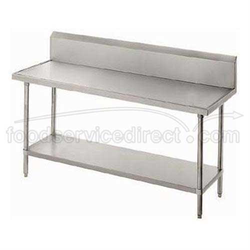 Spec-Line Stainless Steel Work Table, 10 inch Back Splash With ...