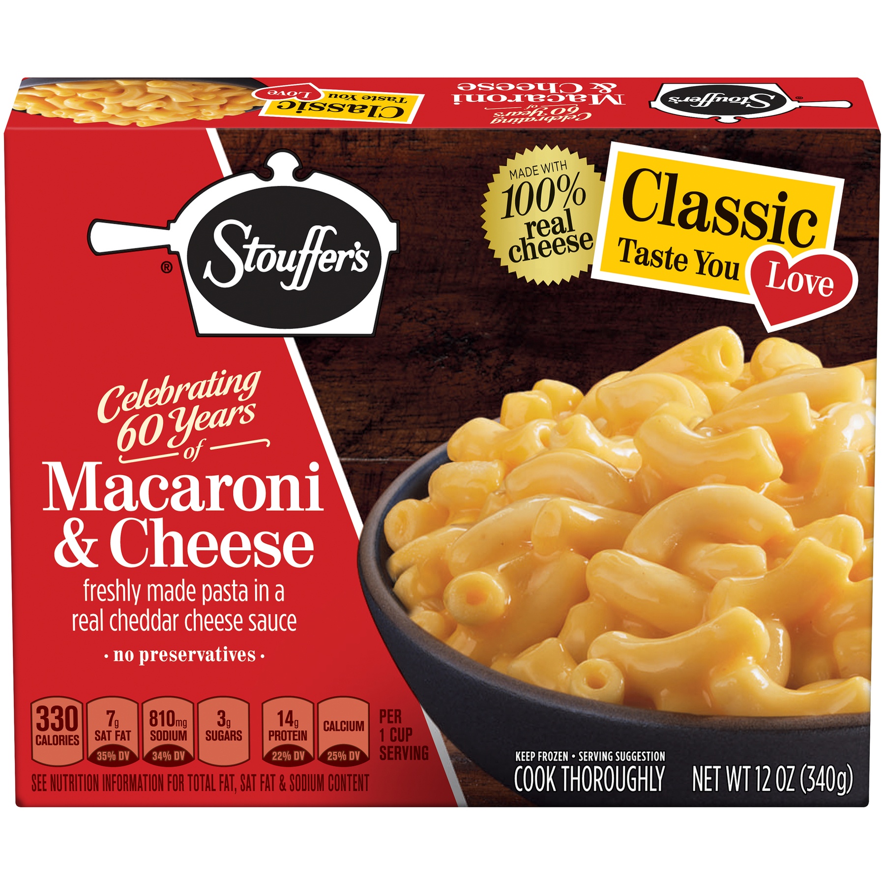 Nestle Stouffers Macaroni and Cheese Case | FoodServiceDirect