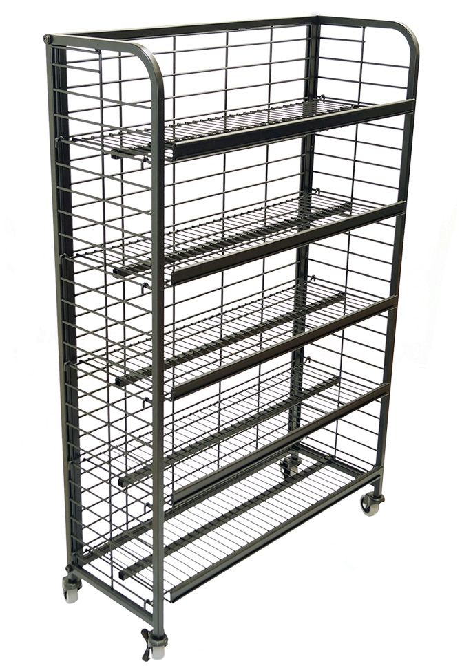 Mobile Merchandisers Five-Shelf Display Rack | FoodServiceDirect