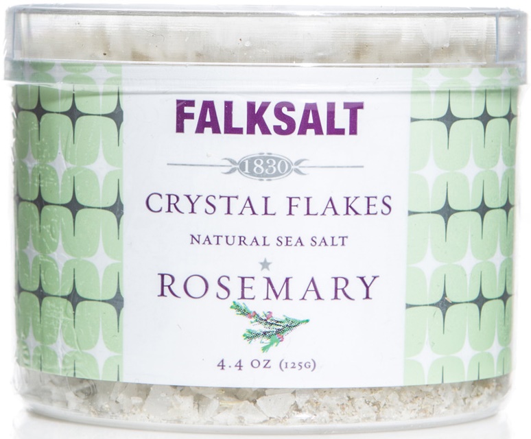 Falksalt Rosemary Crystal Sea Salt Flakes, 4.4 Ounce -- 10 per case.