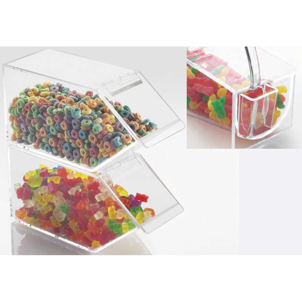 Cal Mil Classic Acrylic Stackable Topping Dispenser with Holster, 4.5 x ...
