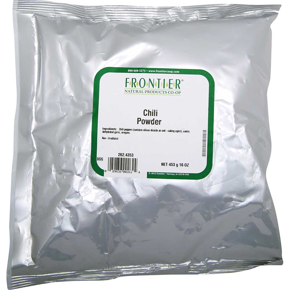 Frontier Herb Salt Free Chili Powder Seasoning Blend, 16 Ounce ...
