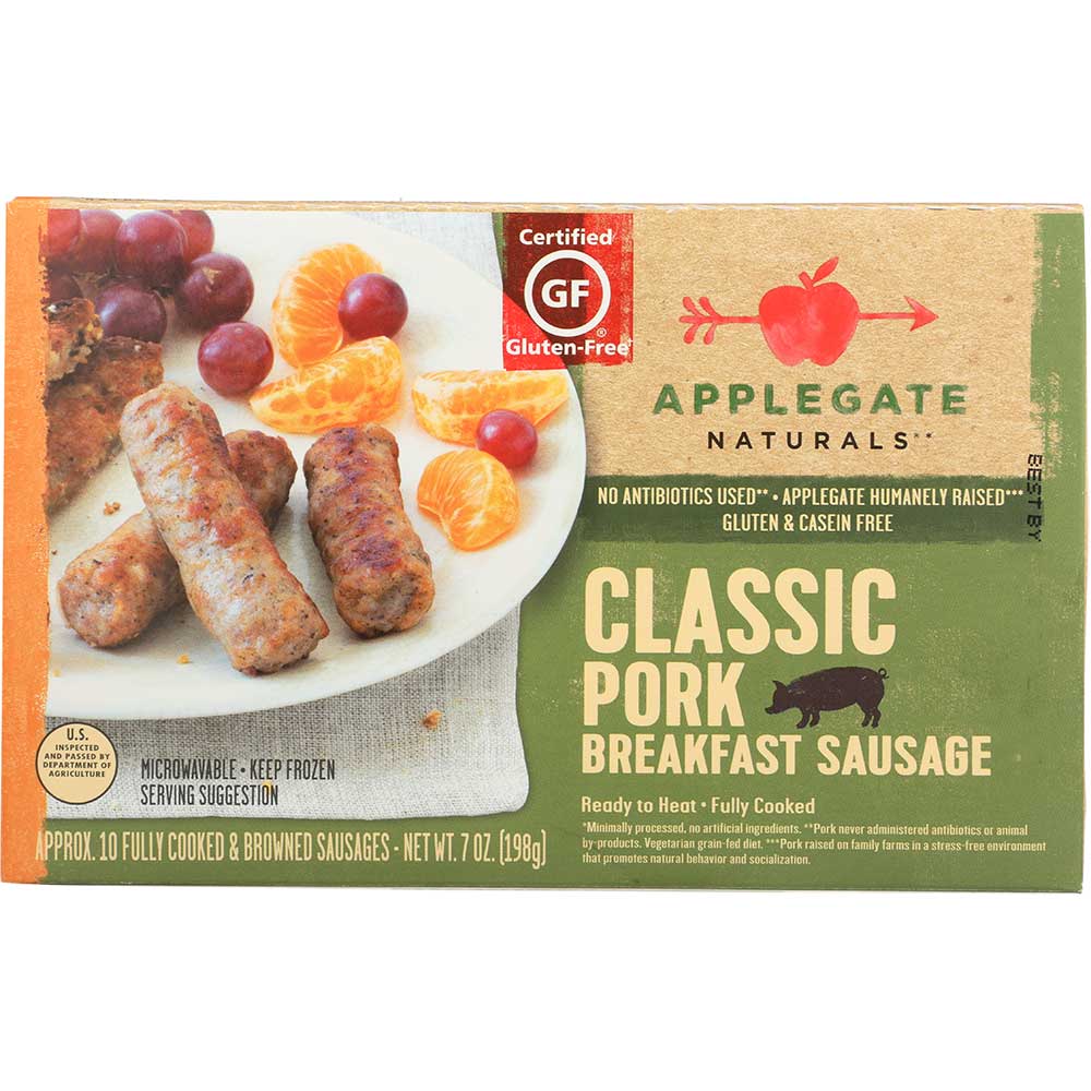 Applegate Farm Natural Classic Pork Breakfast Sausage Case ...