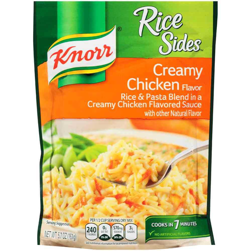 Knorr Rice Sides Creamy Chicken Side Meal, 5.7 Ounce -- 8 per case.