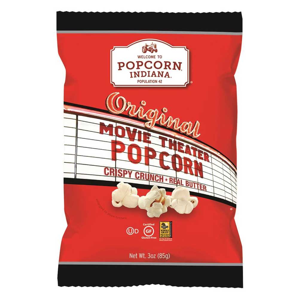 Popcorn Indiana Movie Theater Butter Popcorn Case | FoodServiceDirect