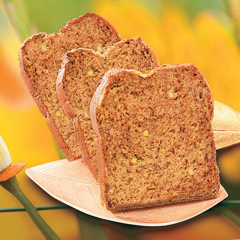 Sweet Street Pullman Banana Coffee Cake Loaf, 18 Slice -- 2 per case.