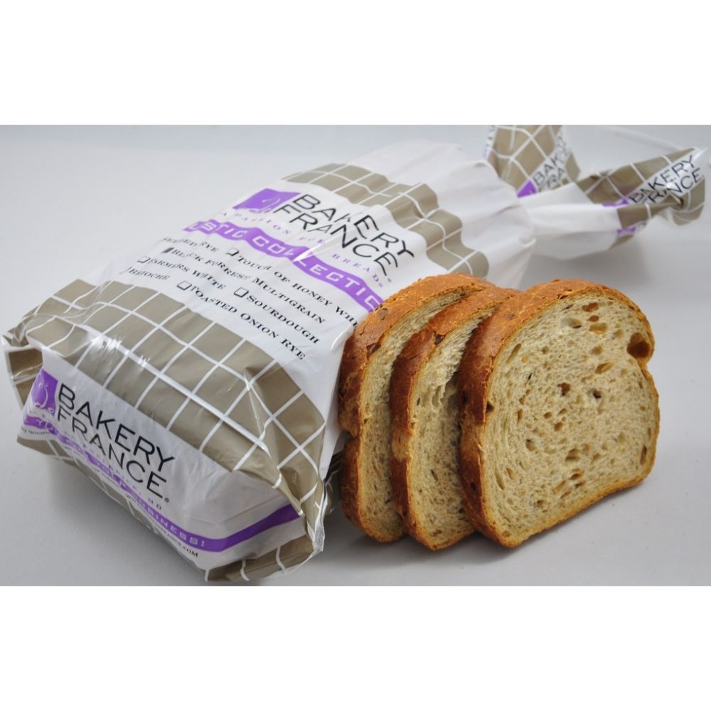 Bakery De France Rustic Seeded Rye 5/8 inch Slice ,32 ounce -- 6 per case
