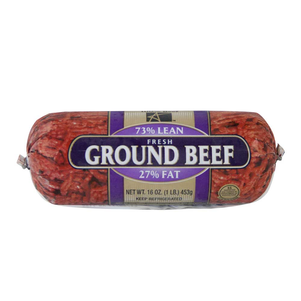American Foods Group Fresh Fine Ground Beef Chub Case | FoodServiceDirect