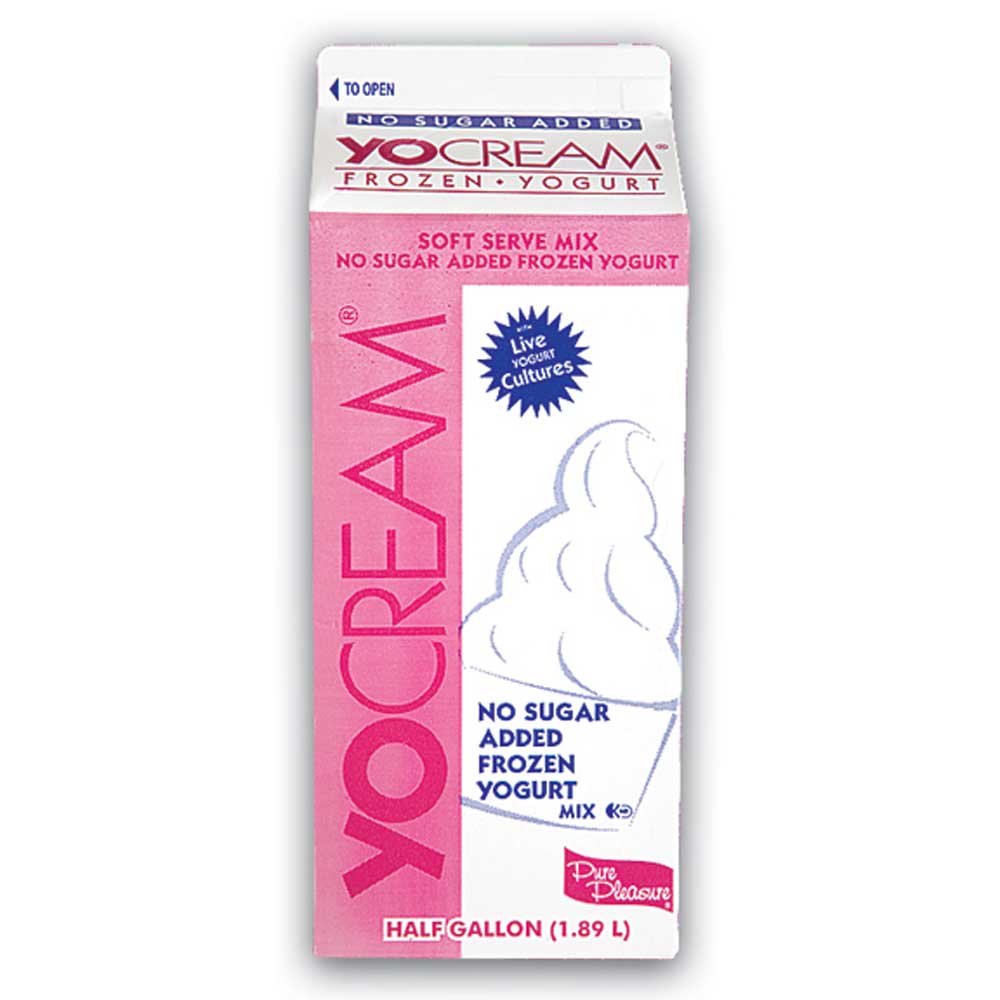 Yocream Yogurt Mix, No Sugar Added Cheesecake Fat Free Soft Serve, 64 ...