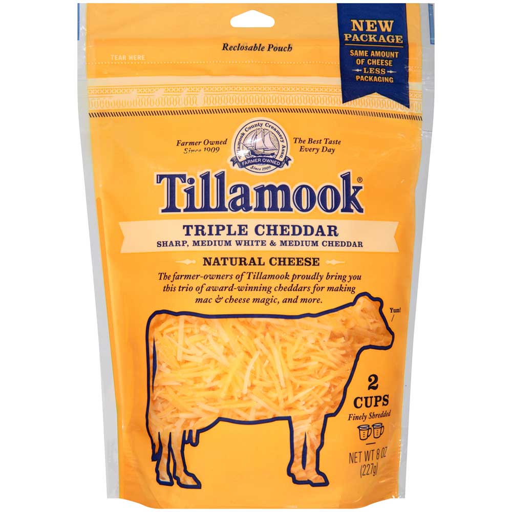 Tillamook Triple Cheddar Shredded Cheese Case | FoodServiceDirect