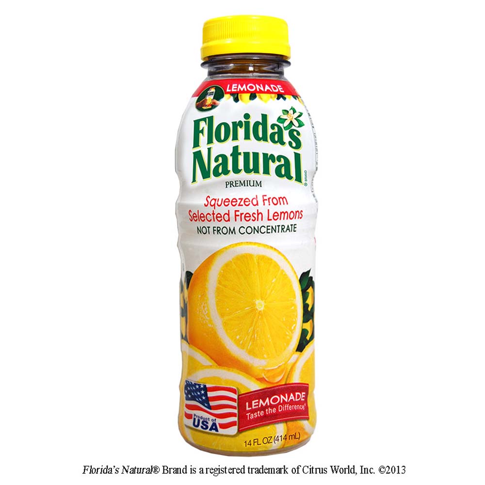 Floridas Natural Premium Lemonade, 14 Fluid Ounce -- 12 per case ...