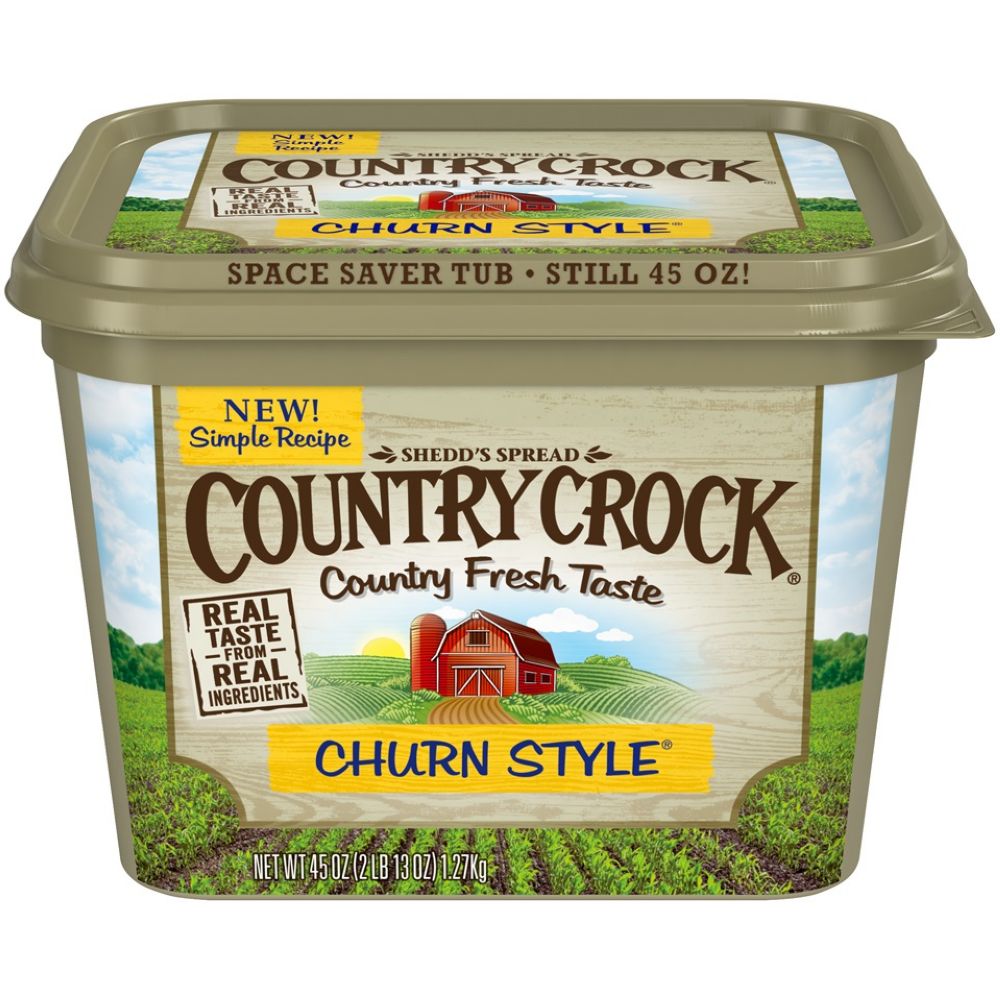 Country Crock Churn Style Vegetable Oil Spread, 45 Ounce -- 12 per case.