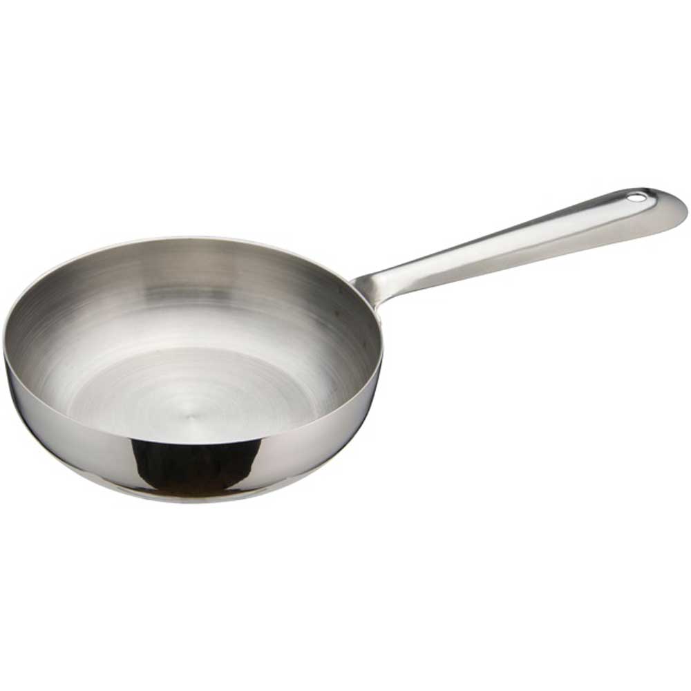 Winco Stainless Steel Mini Fry Pan, 4 1/2 inch Dia x 1 3/8 inch Height ...
