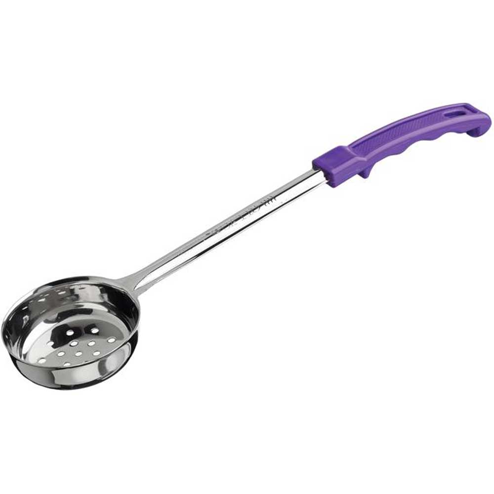 Winco Stainless Steel One Piece Perforated Food Portioner with Purple ...
