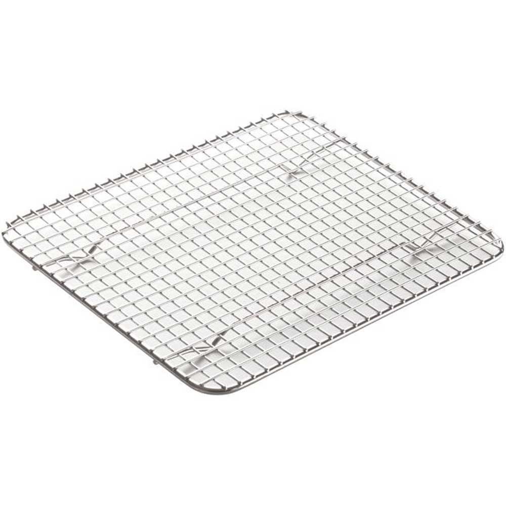 Winco Stainless Steel Pan Grate for Half Size Steam Pan, 10 x 18 inch ...