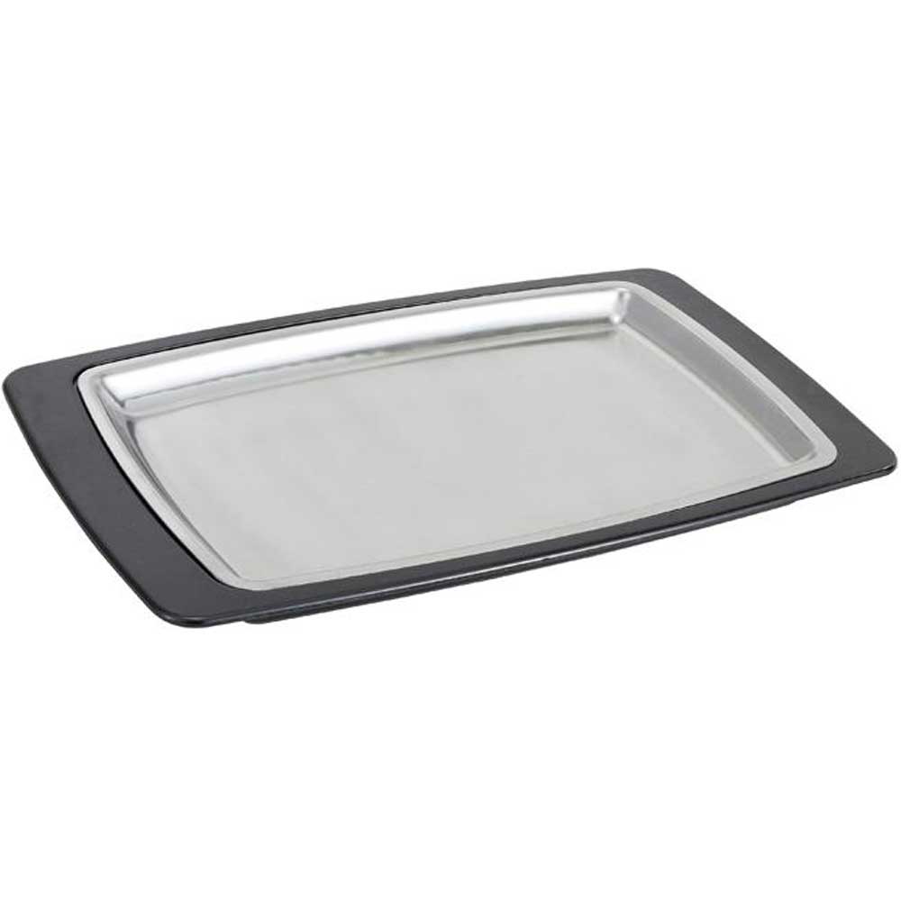 Winco Stainless Steel Rectangular Sizzle Platter with Bakelite ...