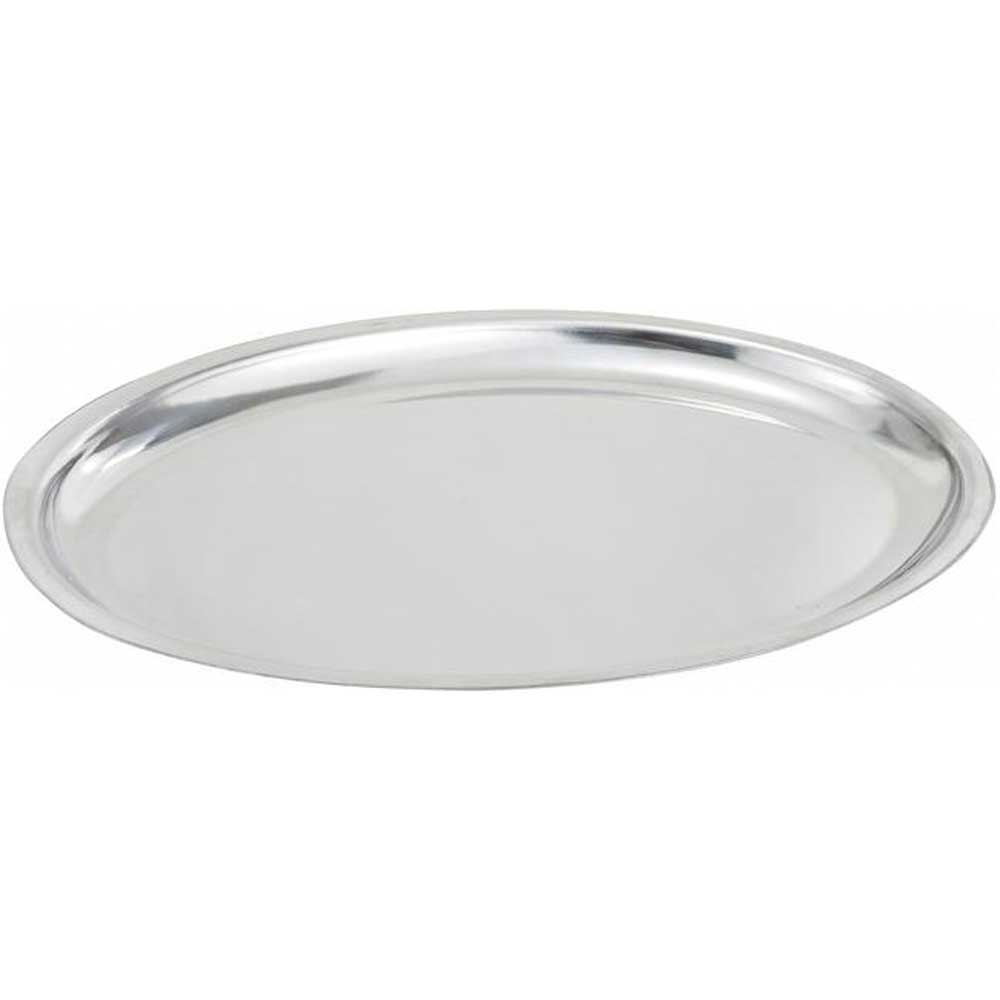 Winco Stainless Steel Oval Sizzle Platter, 11 inch -- 12 per case.