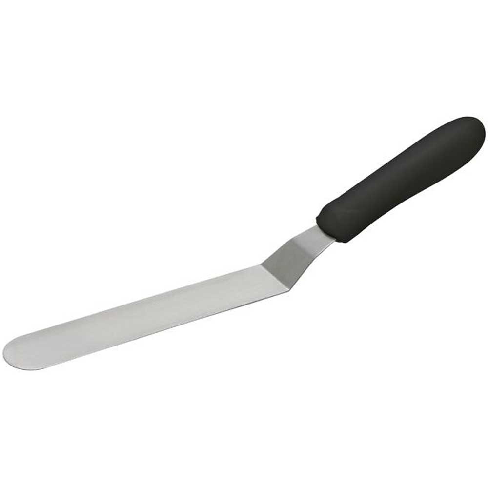 Winco Offset Spatula with Black Polypropylene Handle, 6 1/2 x 1 5/16 ...