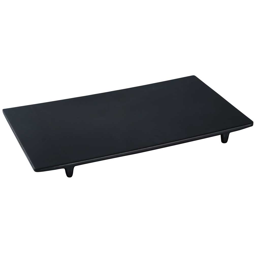 Yanco Asian Style Melamine Rectangular Black Pearl Display Plate, 13 x ...