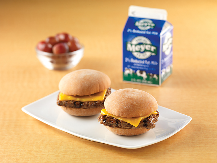 Advance Pierre Mini Twin Cheeseburger On a Whole Grain Bun, 2.35 Ounce ...