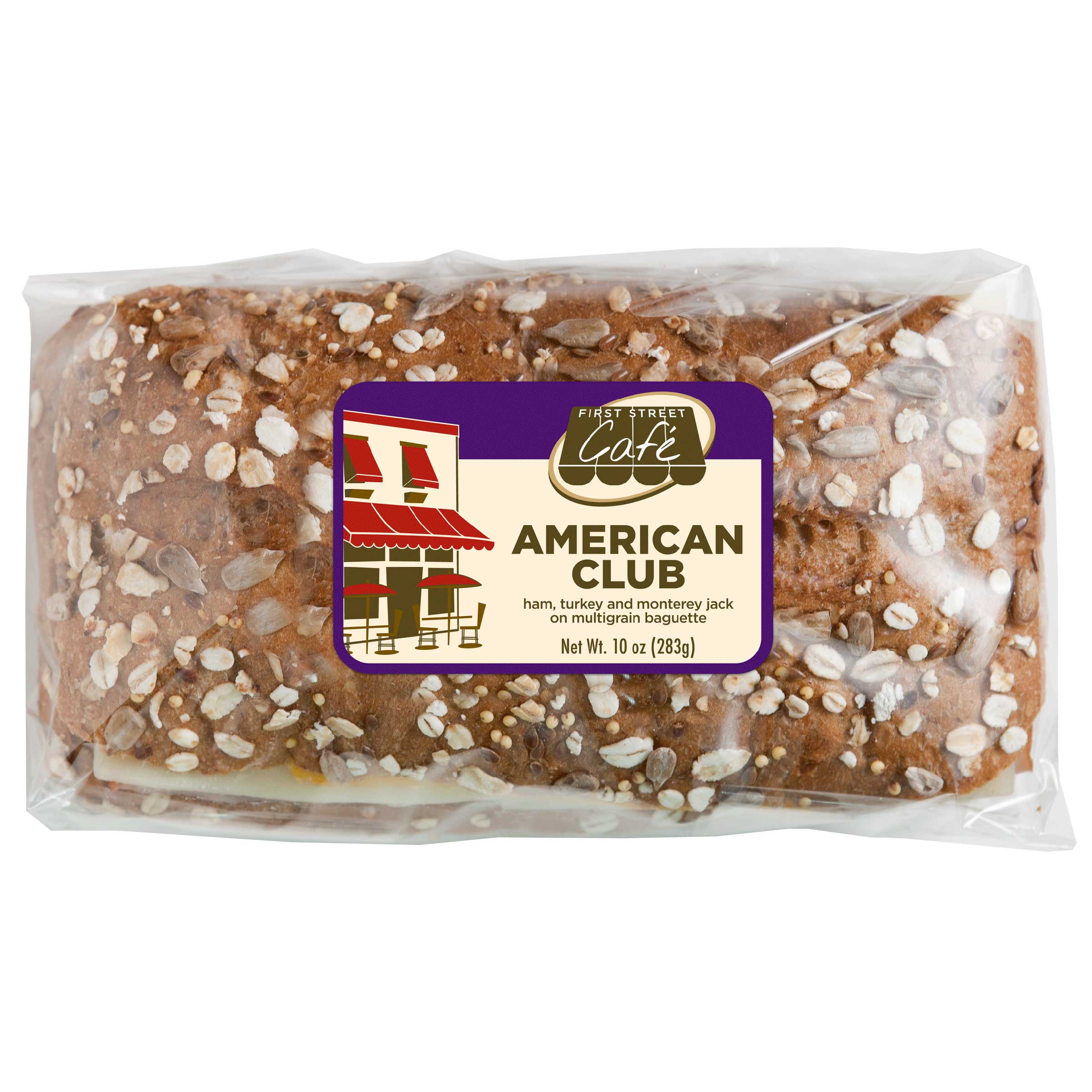 First Street Cafe American Club Sandwich, 10 Ounce -- 10 per case.