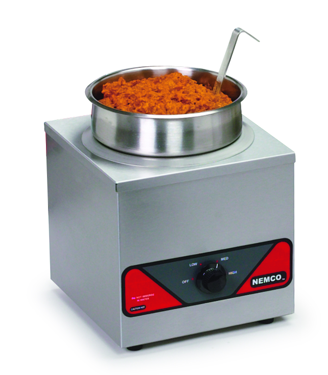 Nemco Food Equipment Single Well Countertop Warmer, 4 Quart ...