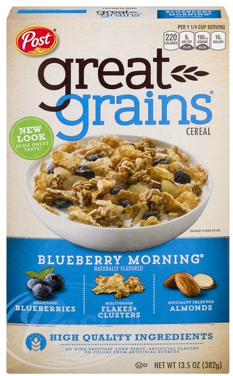 Post Great Grains Blueberry Morning Cereal Case | FoodServiceDirect