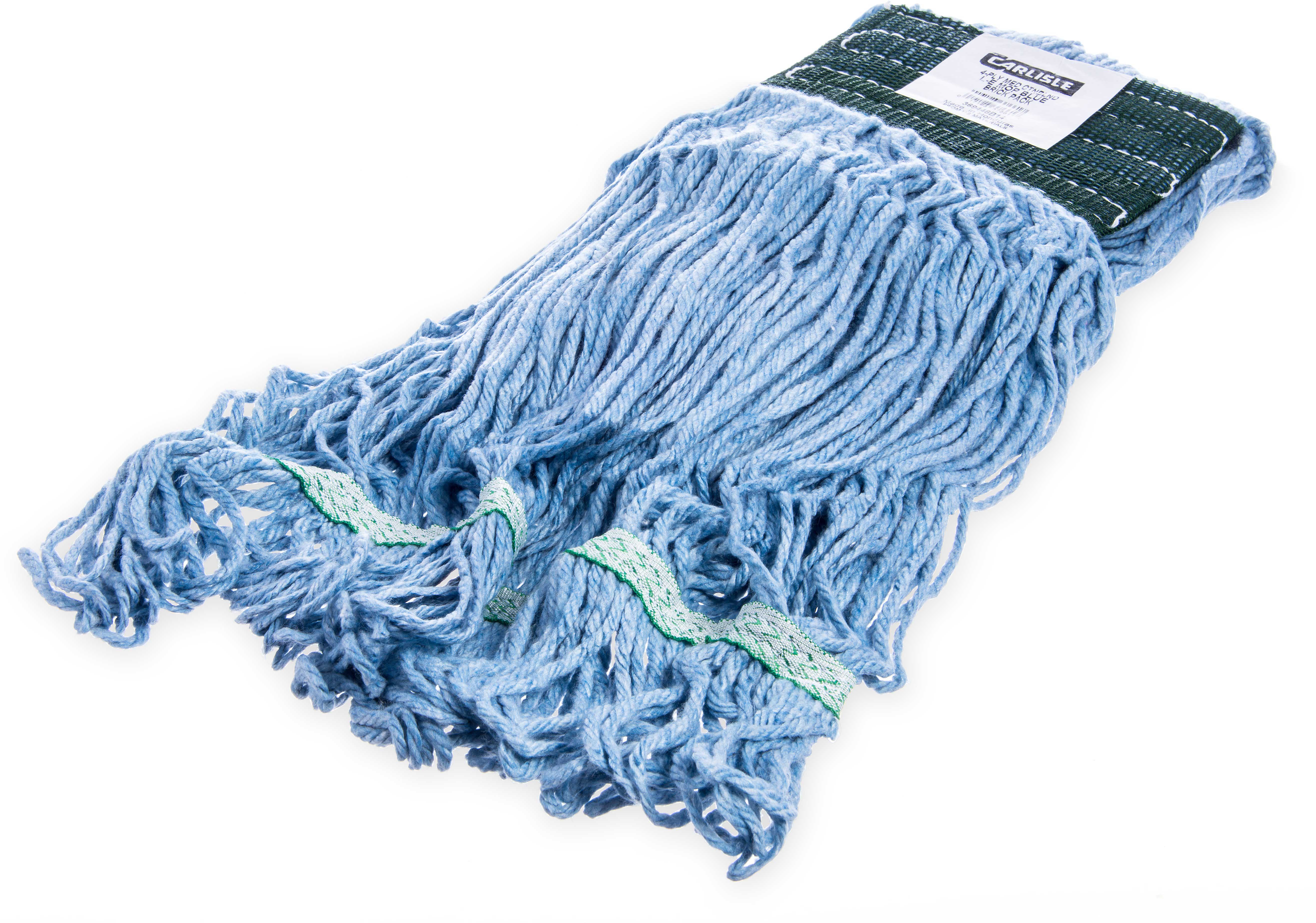 Carlisle Flo Pac 4 Ply Medium Blue Synthetic/Cotton Blend Looped End ...