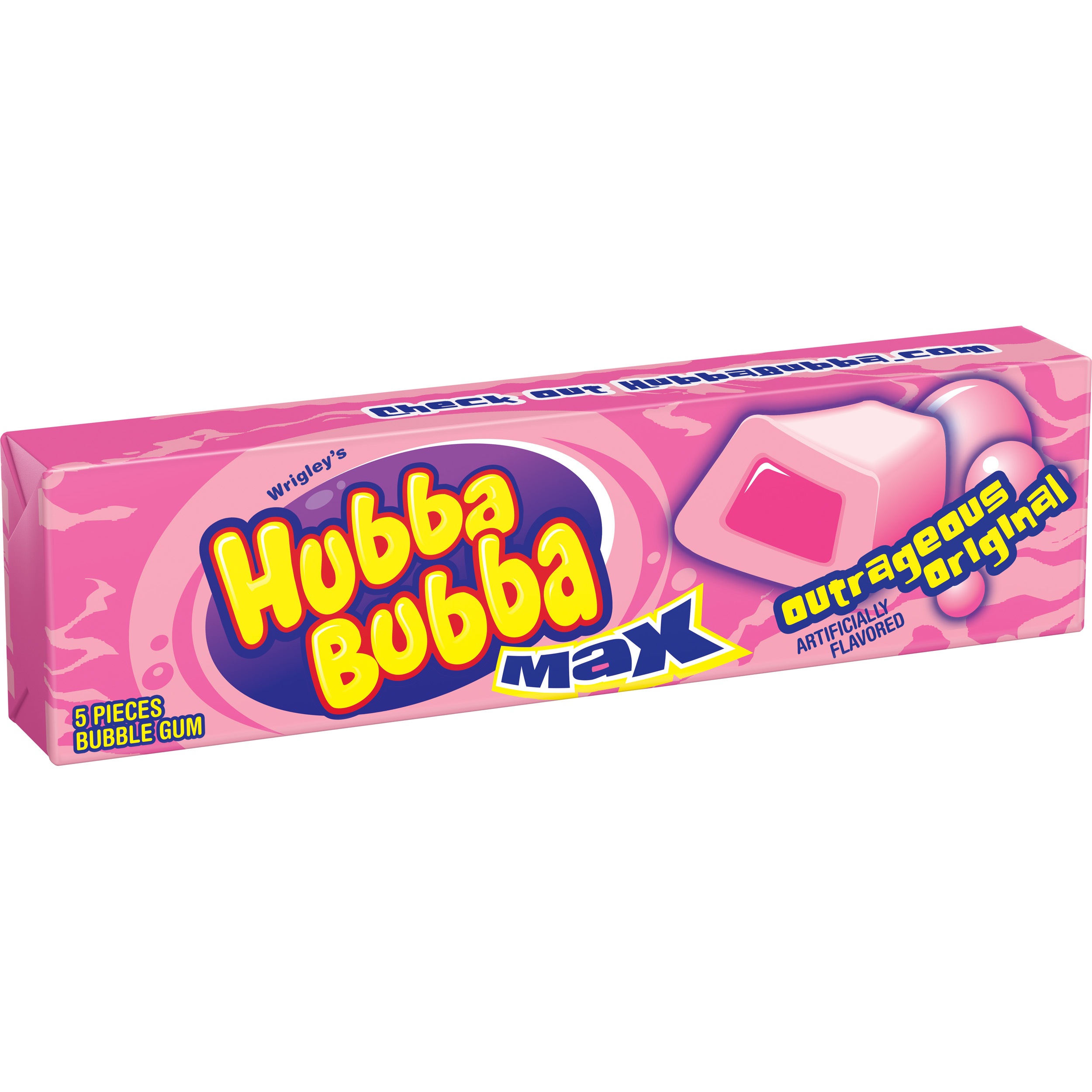 Wrigley Outrageous Original Hubba Bubba Max Bubble Gum, 18 per pack ...