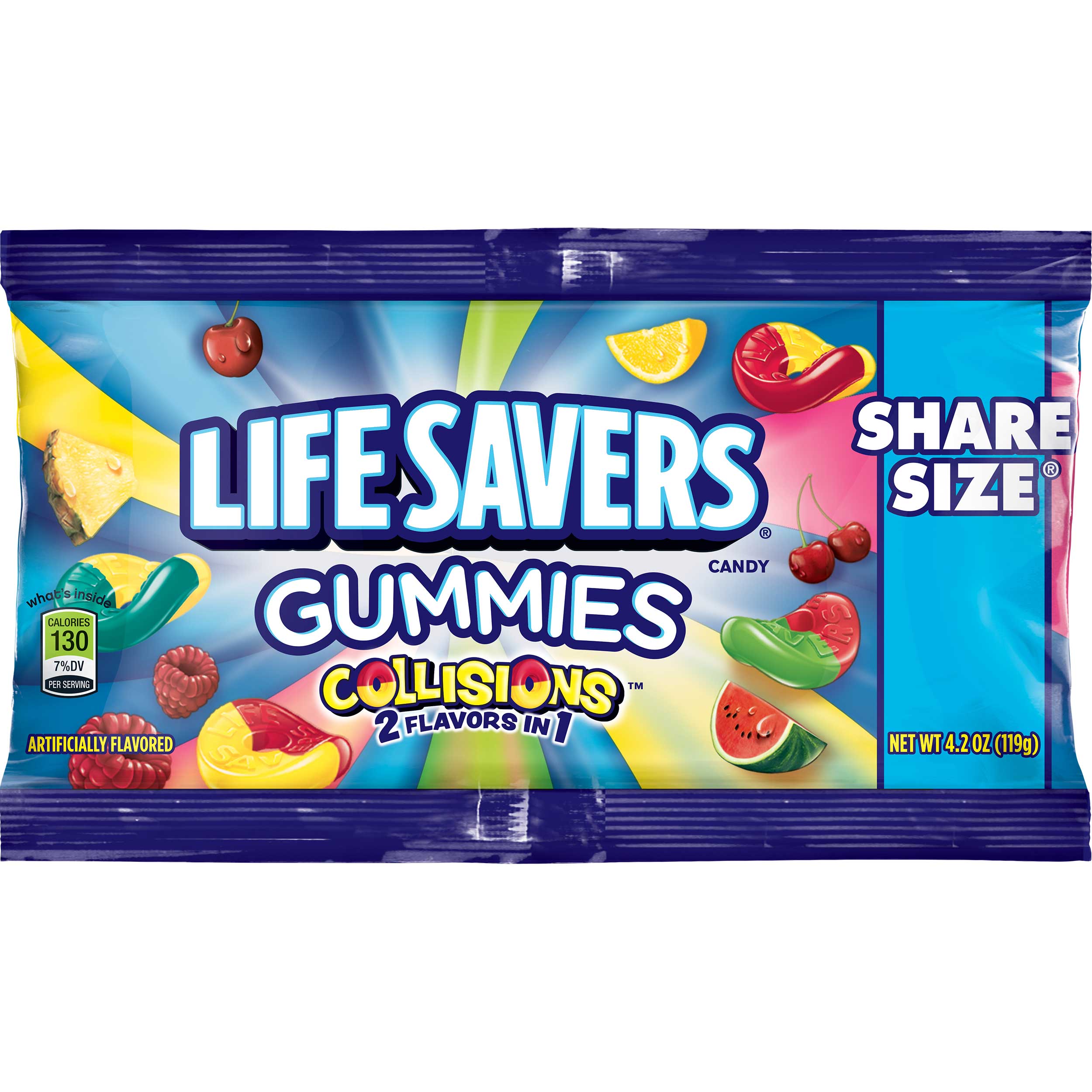 Life Savers Collisions Gummies - 15 count per pack -- 6 packs per case.