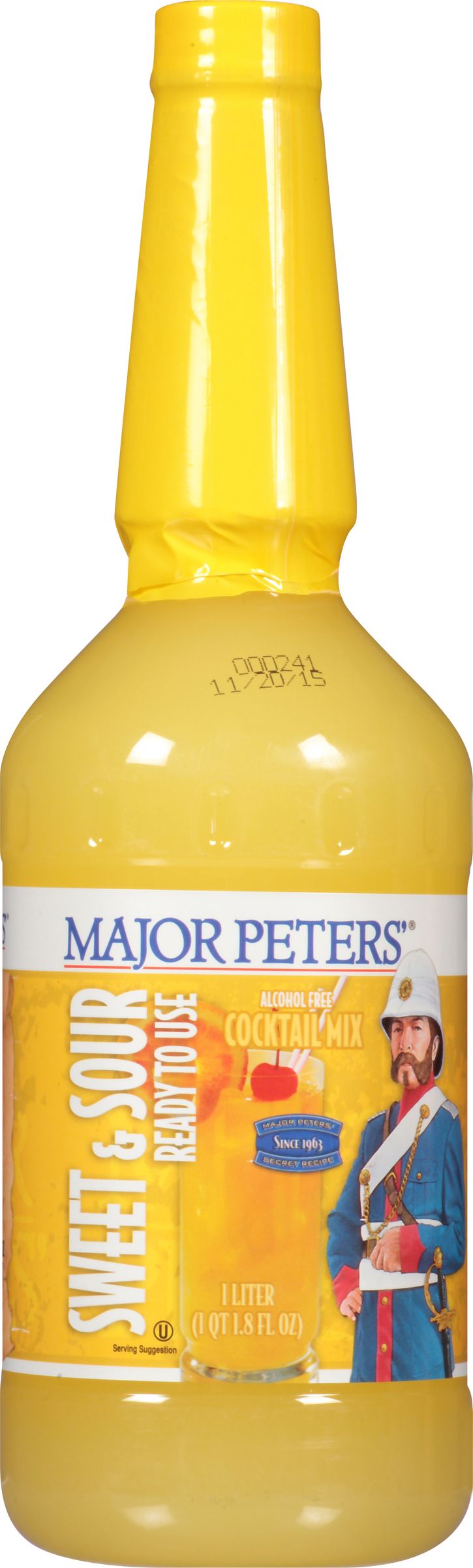 Major Peters Sweet N. Sour Plastic Mixer , 1 Liter -- 12 Case
