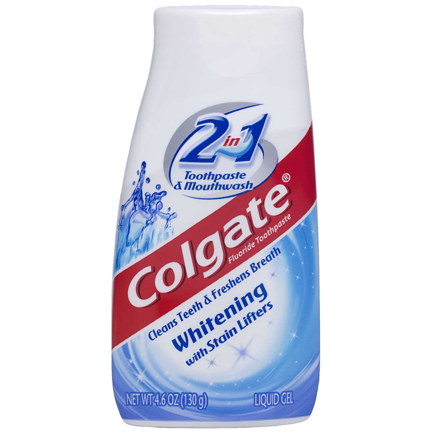Colgate 2 in 1 Whitening Mint Liquid Gel with Stain Lifters Toothpaste ...