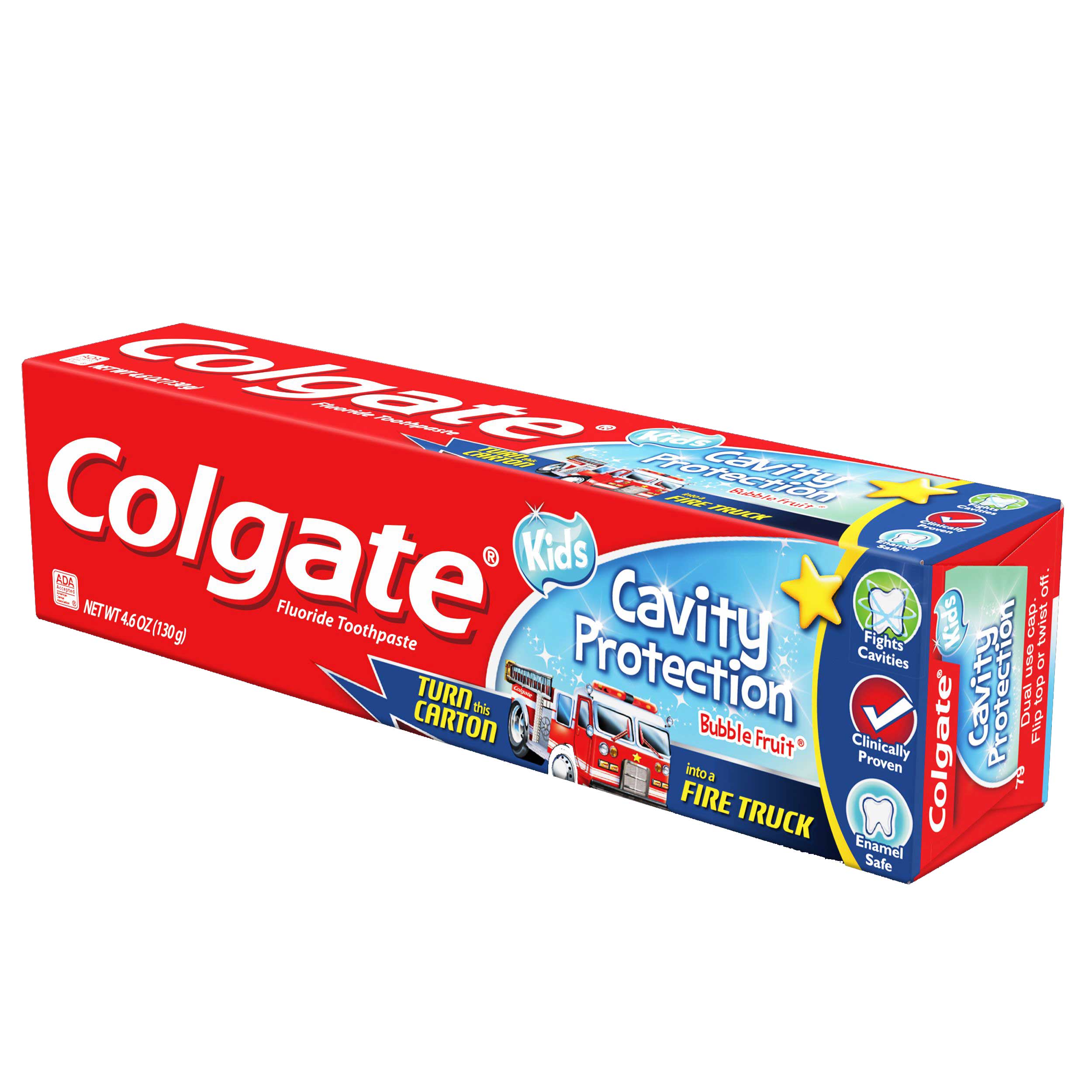 Colgate Kids Cavity Protection Bubble Fruit Fluoride Toothpaste, 4.6 ...