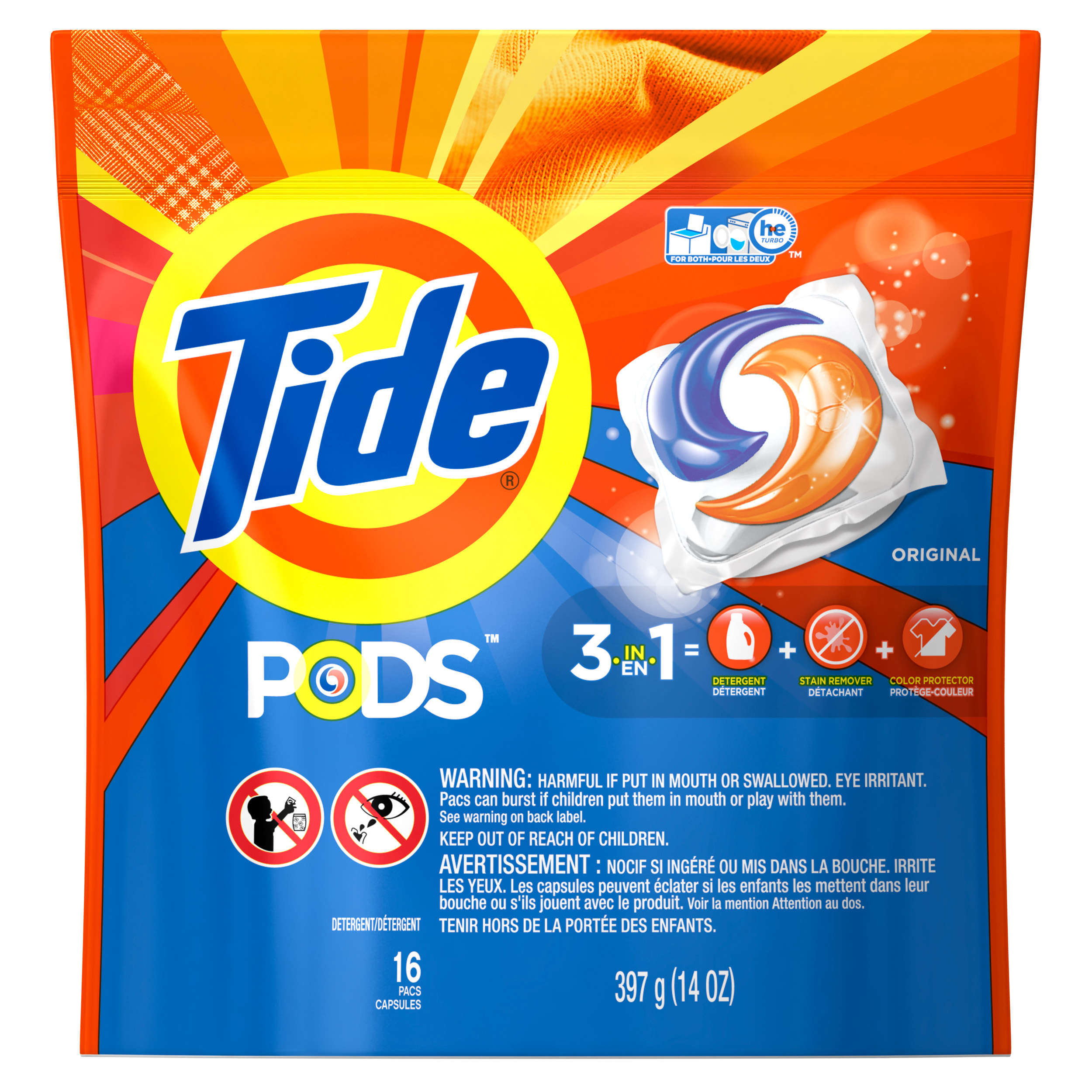 Tide Pods Original Scent Turbo Laundry Detergent Case | FoodServiceDirect