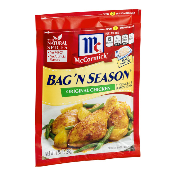 McCormick Bag 'N Season Chicken Seasoning Mix Case | FoodServiceDirect