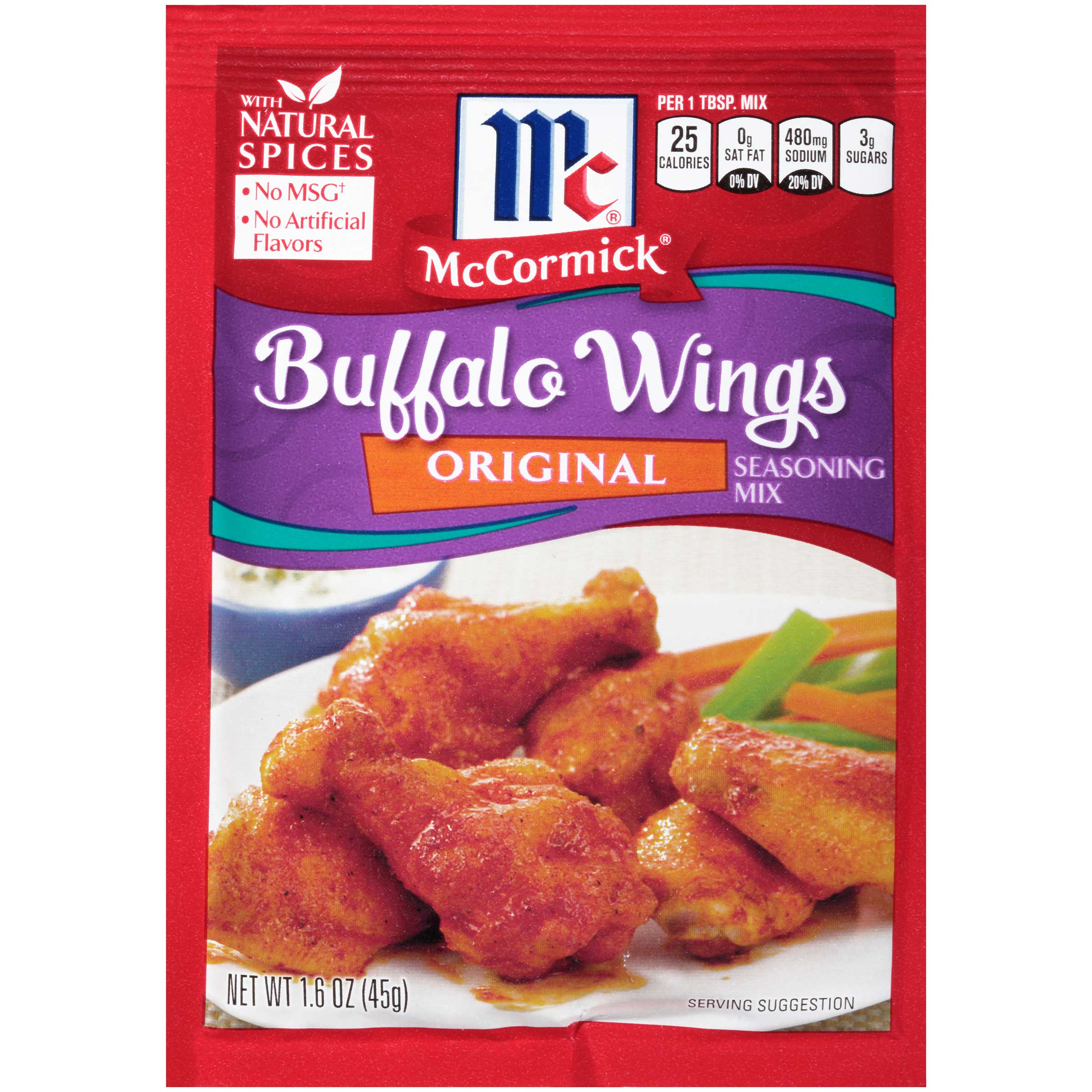 McCormick Original Buffalo Wings Seasoning Mix Case | FoodServiceDirect