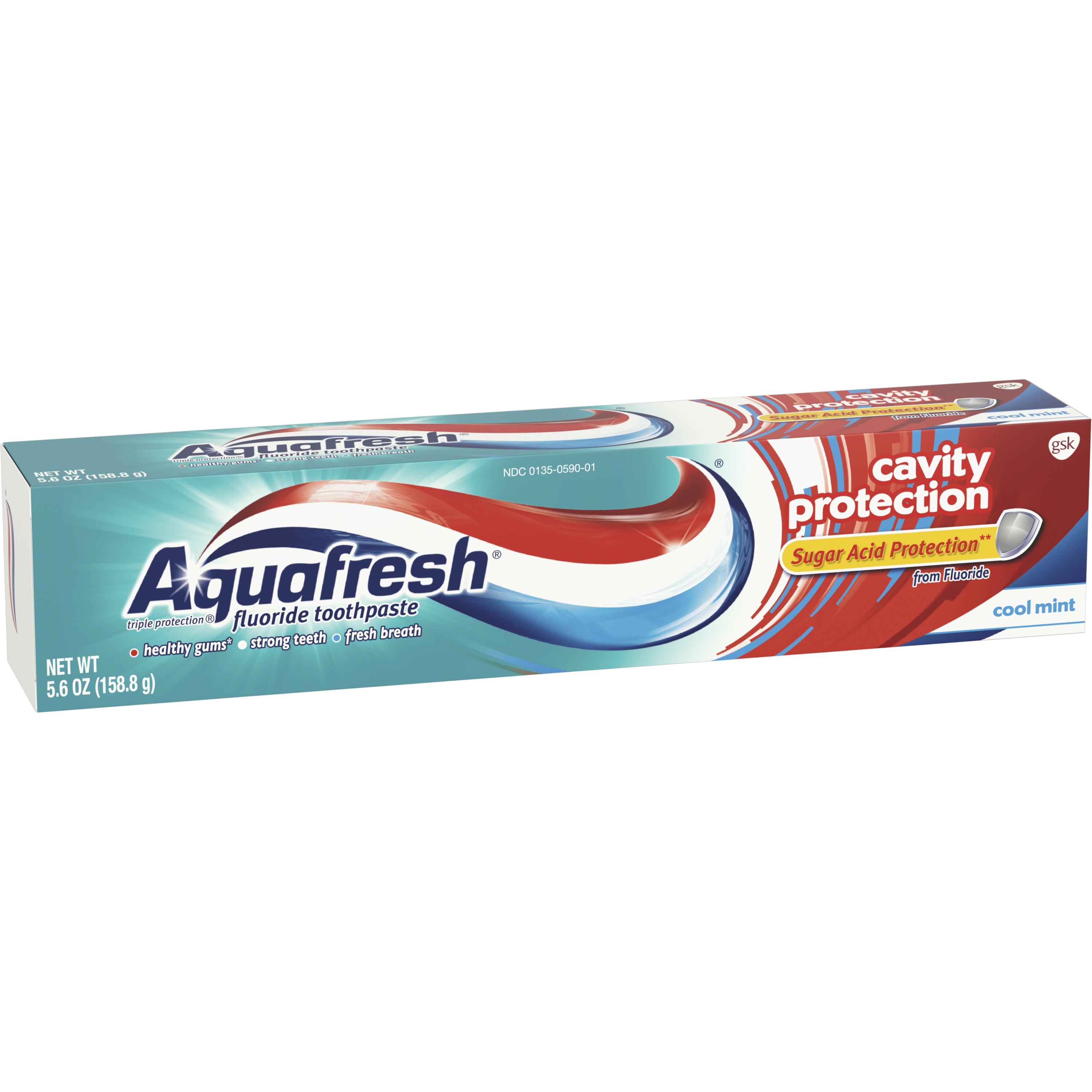 Aquafresh Cavity Protection Fluoride Toothpaste, 5.6 Ounce -- 12 per case.