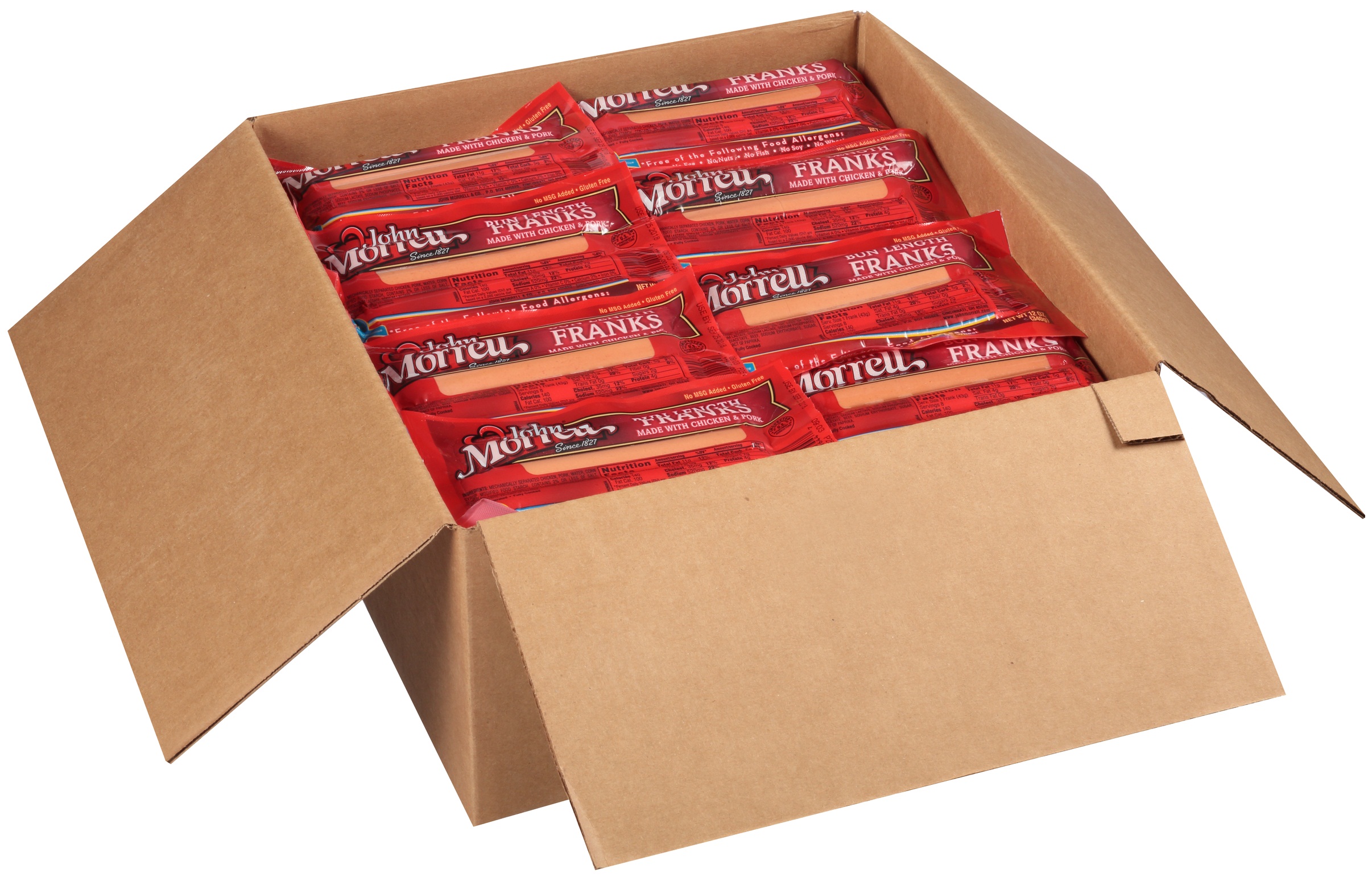 Smithfield Chicken Pork and Beef Hot Dog, 12 Ounce -- 32 per case.