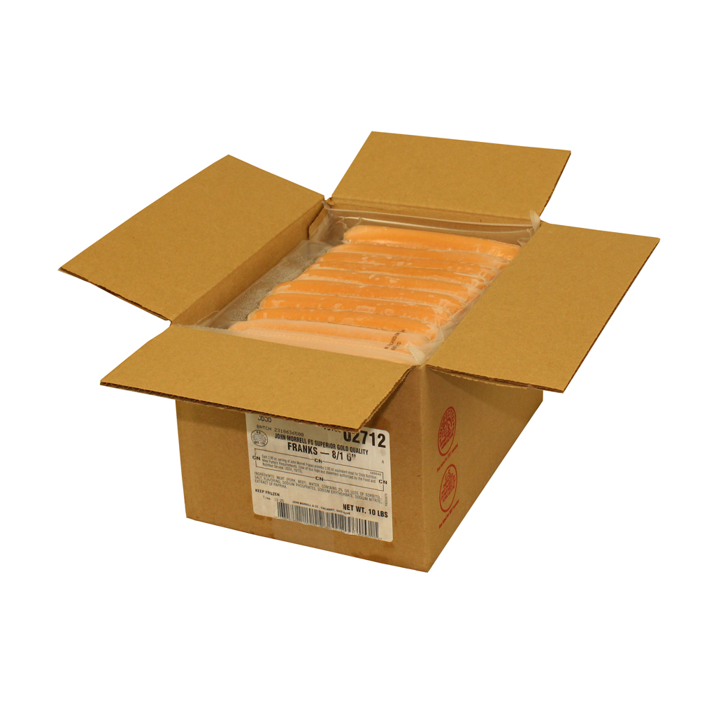 John Morrell Superior Gold All Meat Hot Dog Case | FoodServiceDirect